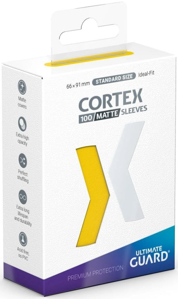 Ultimate Guard Cortex Sleeves Standard Size Matte Yellow (100)
