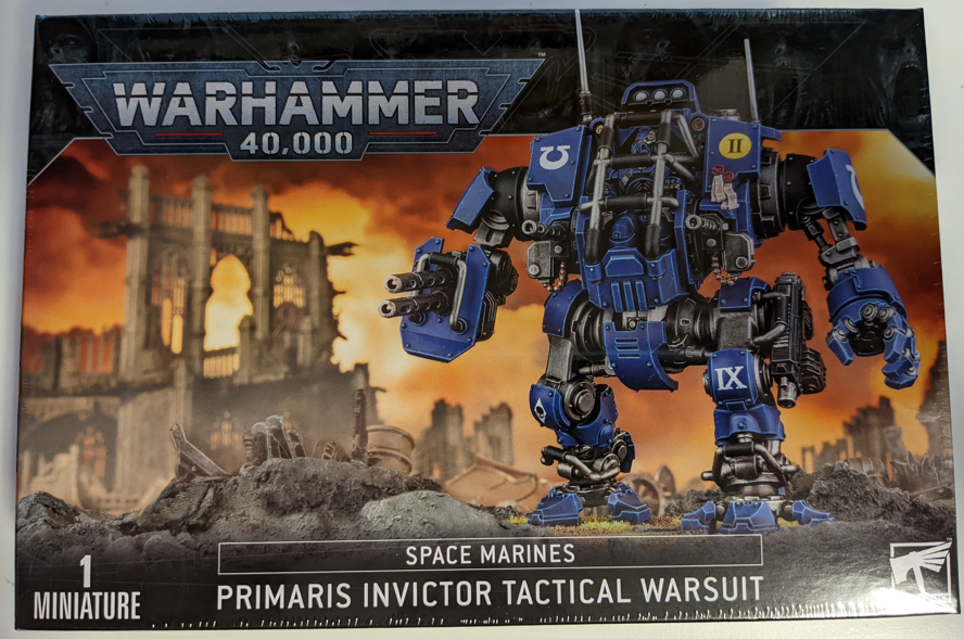 Warhammer 40K Space Marines Primaris Invictor Tactical Warsuit 48-98